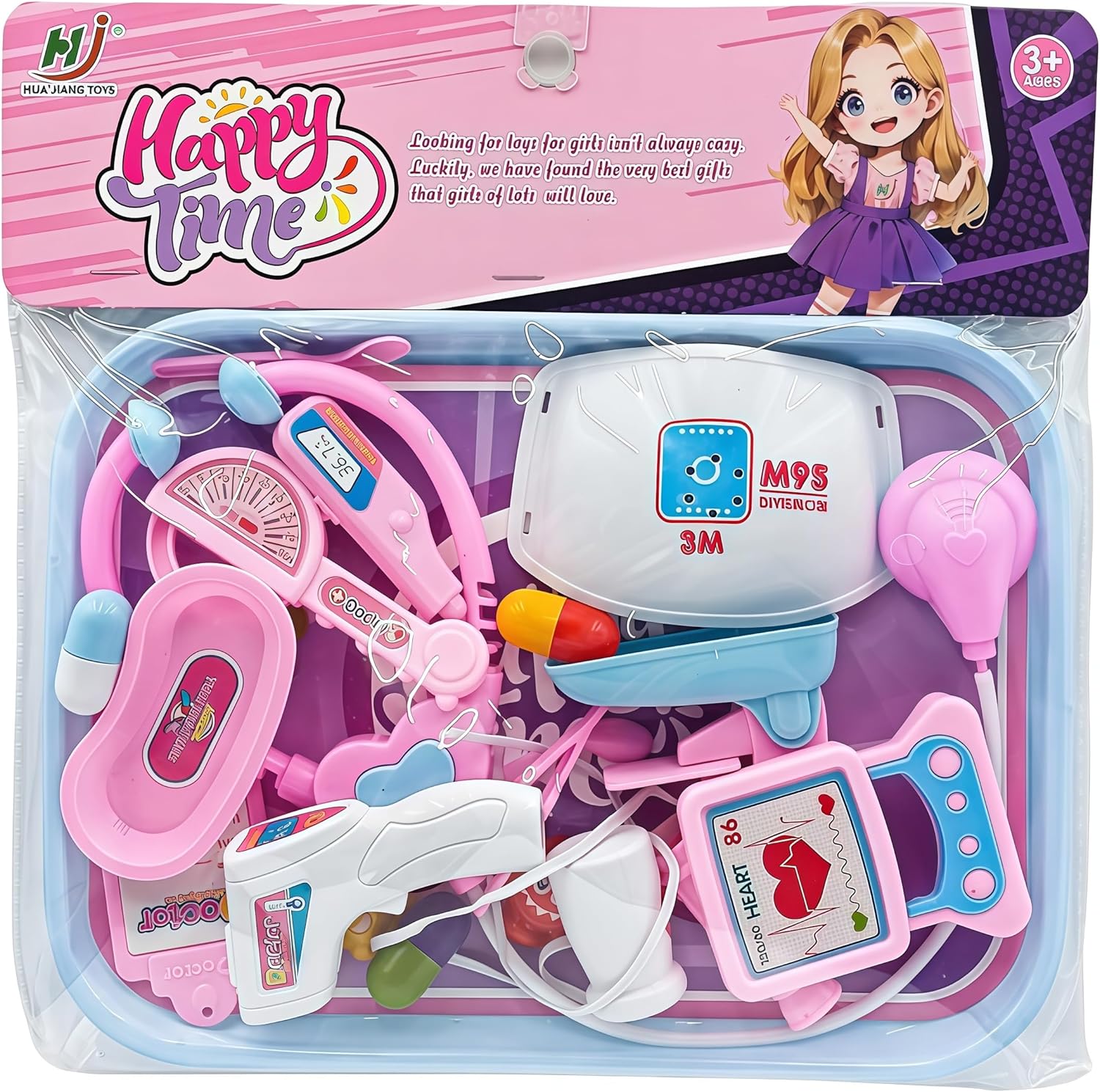 Kids Doctor Kit Pretend Play Medical Set Stethoscope Syringe